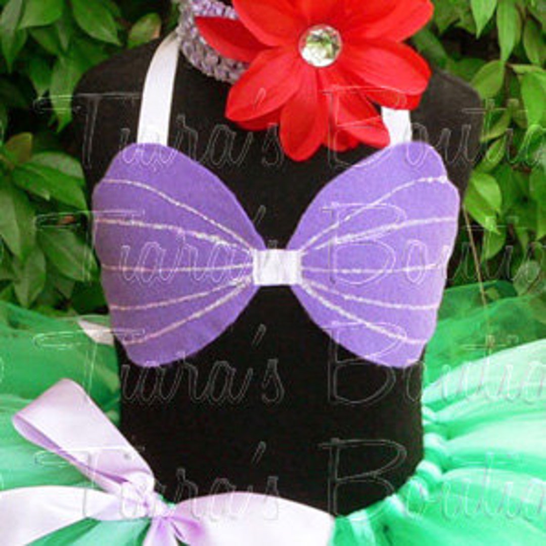 Mermaid Sea Shell Top, Girls Toddler Mermaid Costume Accessory ...