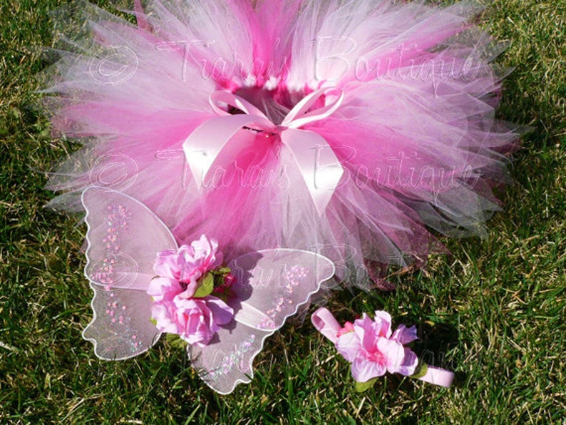 Baby Tutu Butterfly Wings Pink Tutu 1st Birthday Girl Tutu - Etsy