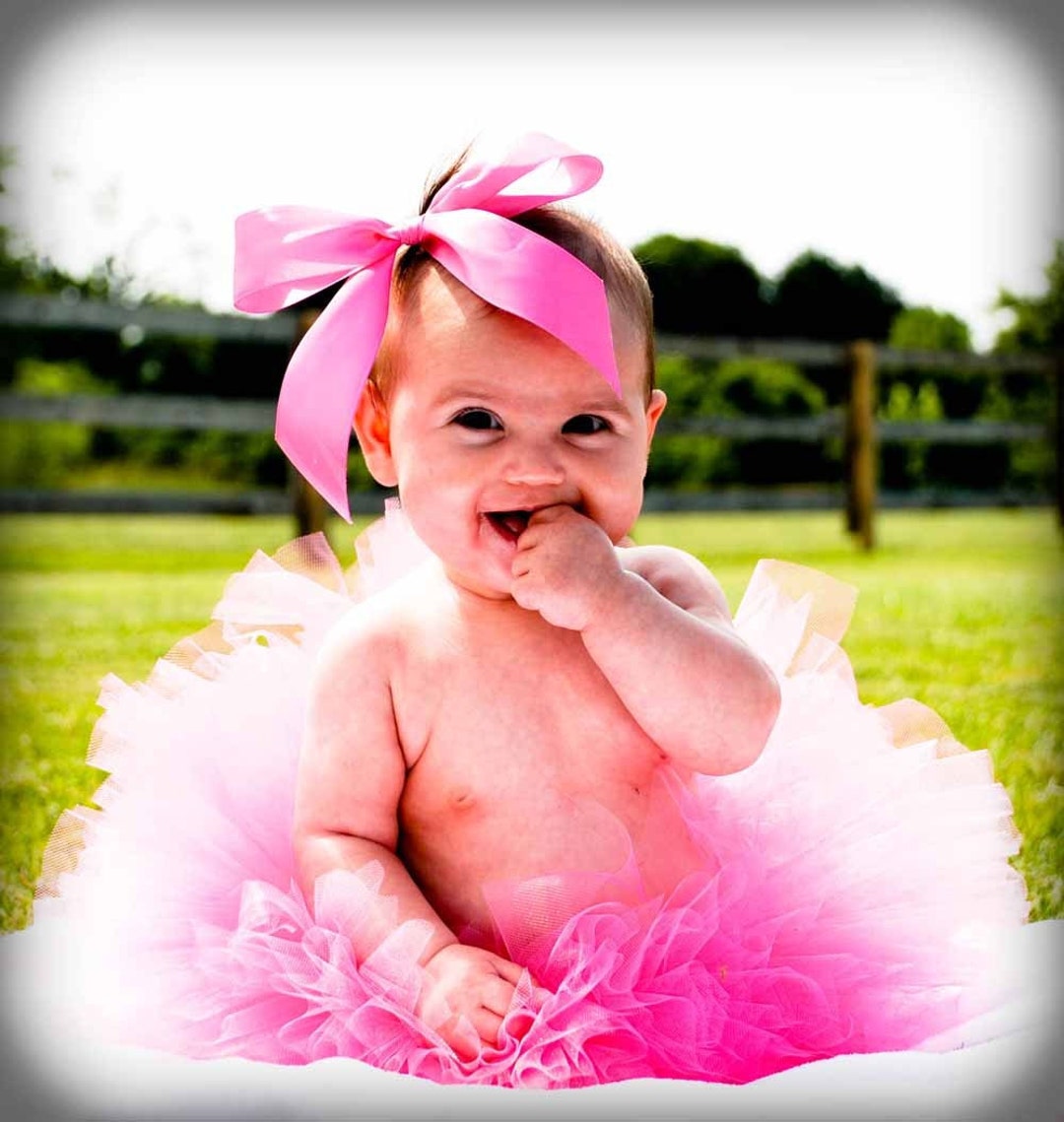 Pink Baby Tutu - Hot Pink Tutu - Sewn Infant Tutu - Ready to Ship ...
