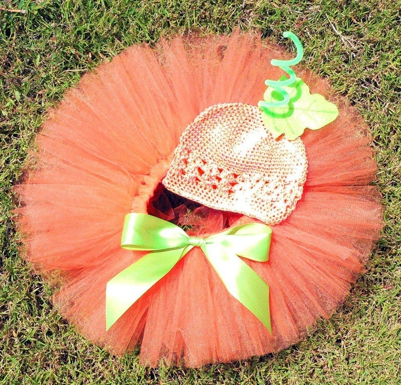 Pumpkin Tutu Costume Halloween Tutu Set Orange Tutu & Beanie - Etsy