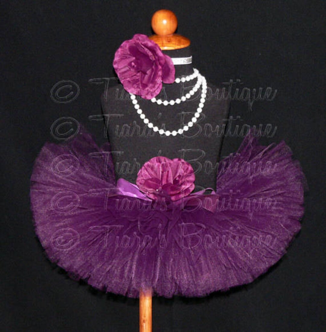 Girls Tutu Eggplant Plum Purple Tutu Custom Sewn Tutu - Etsy