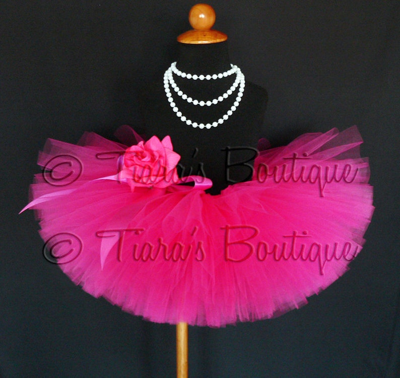 Girls Tutu Skirt Hot Pink Tutu Birthday Tutu Fabulous - Etsy
