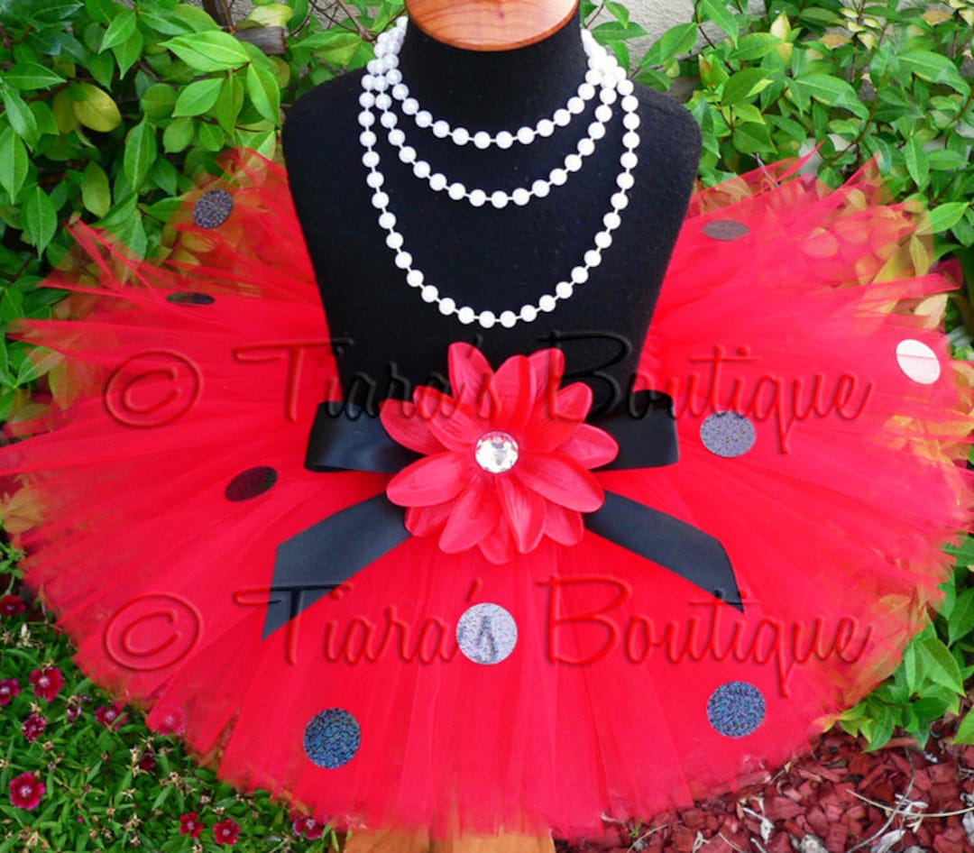 Red Tutu Ladybug Tutu Birthday Tutu Girls Tutu Skirt Shimmering Ladybug ...