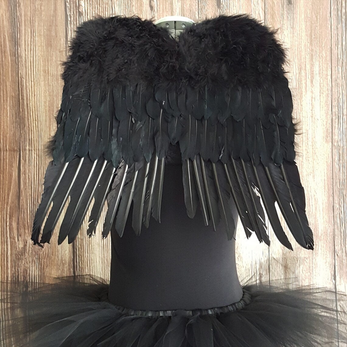Fallen Angel Black Angel Tutu Costume Black Tutu With | Etsy