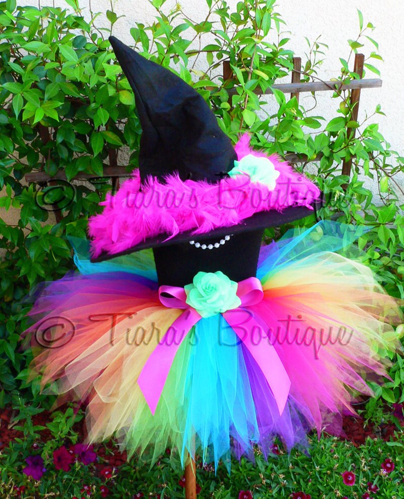 Witch Tutu Costume Auriana the Rainbow Witch Custom Sewn - Etsy