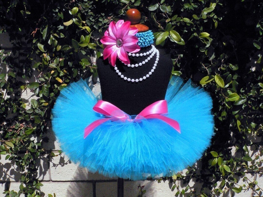 Turquoise Blue and Pink Tutu, BERRY BLUE BLAST, 6'' Tutu, Toddler Tutu ...