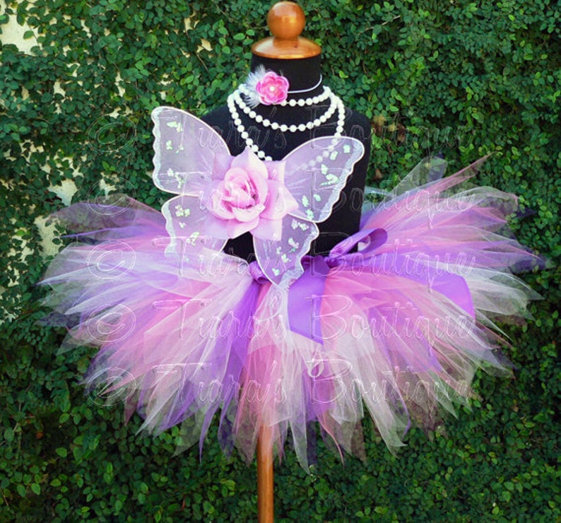 Baby Tutu Butterfly Wings Purple Pink Lavender Tutu Set | Etsy