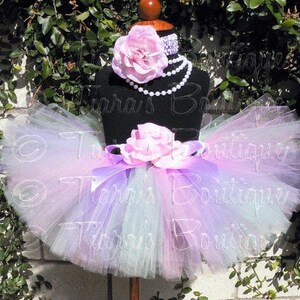 Easter Tutu, Pink Green Lavender Girls Birthday Tutu, Spring Pastels ...