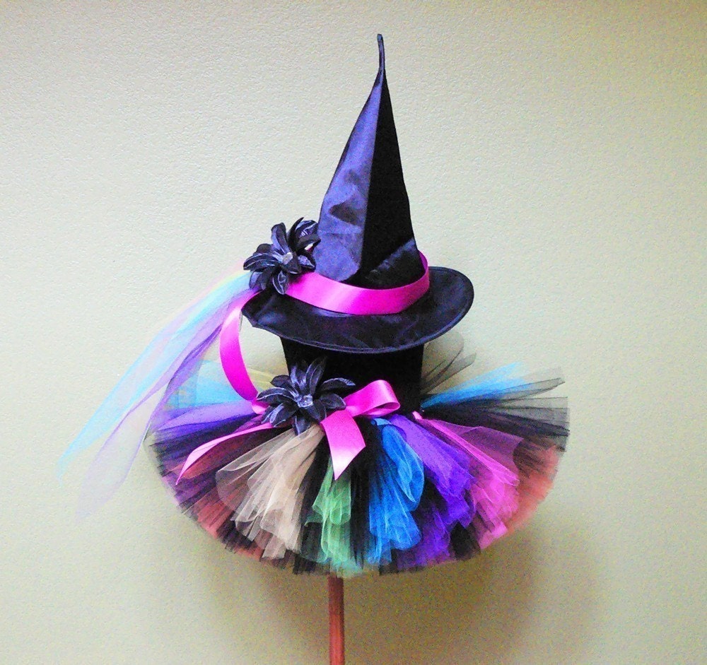 Witch Tutu Costume Rainbow the Punk Rock Witch Custom - Etsy