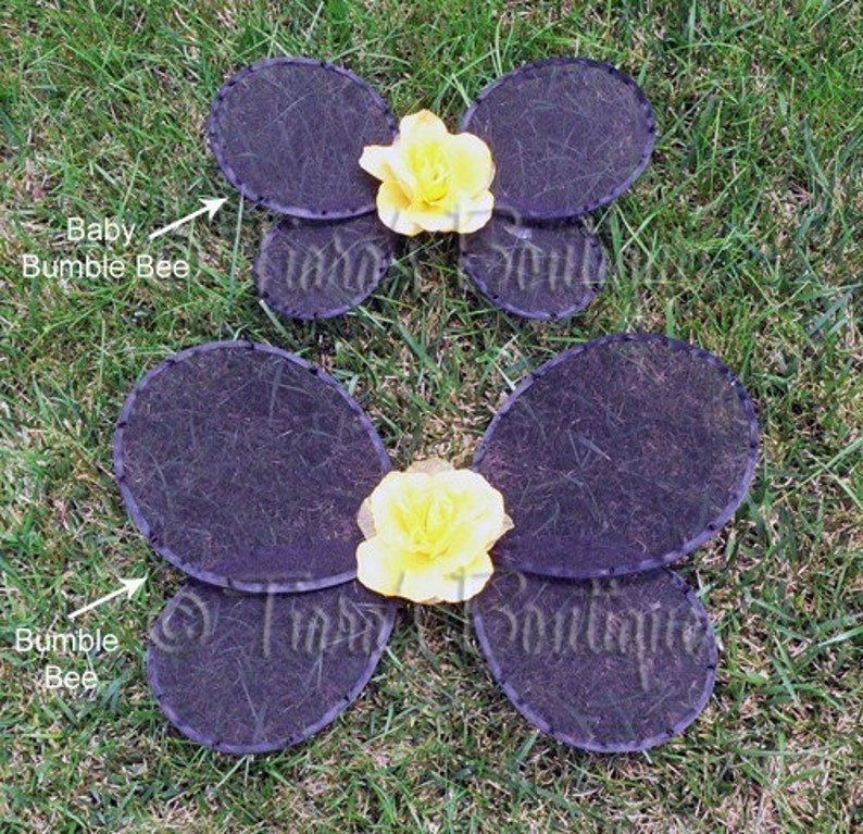 Blushing Bumble Bee Custom Tutu and Wings Set Handmade - Etsy