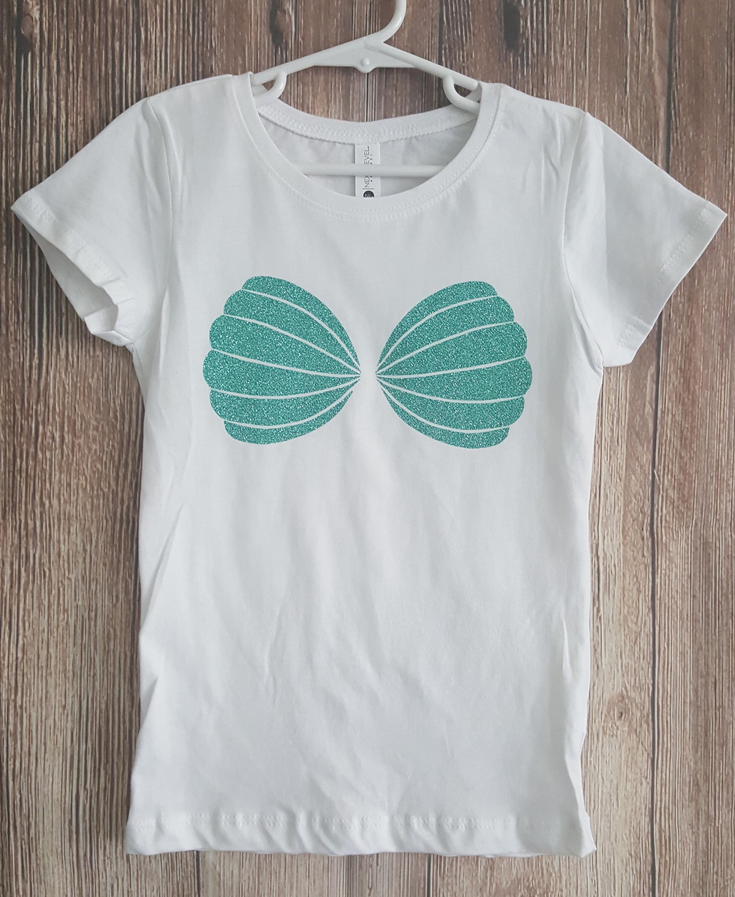 DIY Mermaid Shirt Mermaid Seashell Bra Top 1 set of Sea - Etsy.de