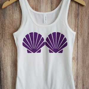 Diy Mermaid Mermaid Seashell Bra Glitter Vinyl, 1 Set Scalloped Sea ...
