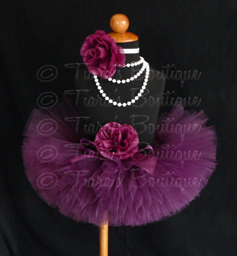 Purple Tutu Eggplant Plum Purple Girls Tutu Custom Sewn - Etsy