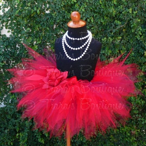 Girls Christmas Tutu Birthday Tutu Roses Are Red Red Burgundy Tutu Sewn ...