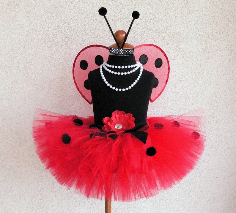 Ladybug Tutu Red Tutu & Wings Set Lucky Ladybug Infant - Etsy