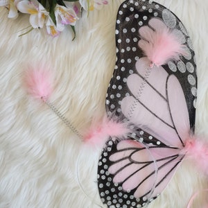 Pink Feather Antenna Headband - Ladybug, Bumble Bee, Monarch Butterfly ...