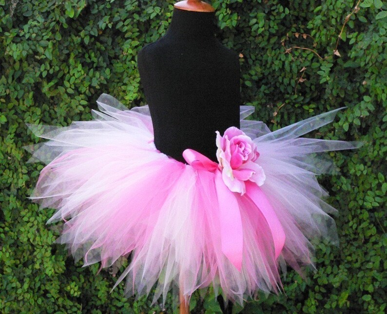 Girls Tutu Skirt - Pink Tutu - Pink Powder Pixie - 11'' Sewn Pixie Tutu ...