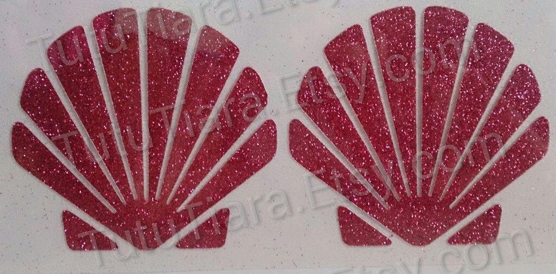 DIY Set of Seashell Bra Iron-on Applique in Vinyl | Etsy