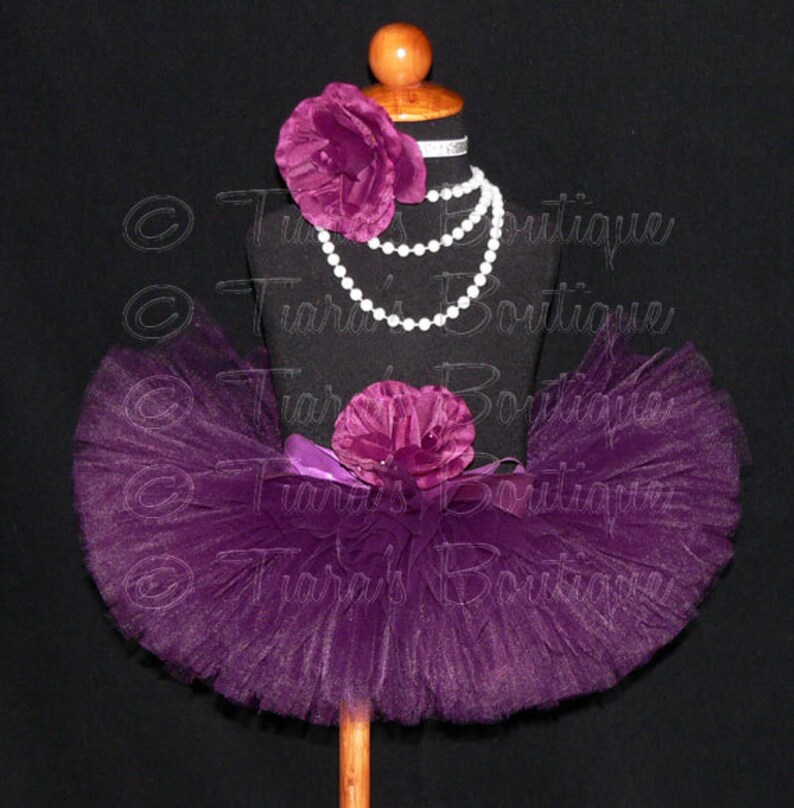 Purple Tutu Eggplant Plum Purple Girls Tutu Custom Sewn - Etsy