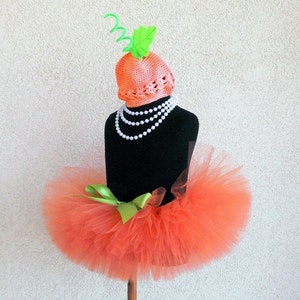 Pumpkin Tutu Costume Halloween Tutu Set Orange Tutu & Beanie - Etsy