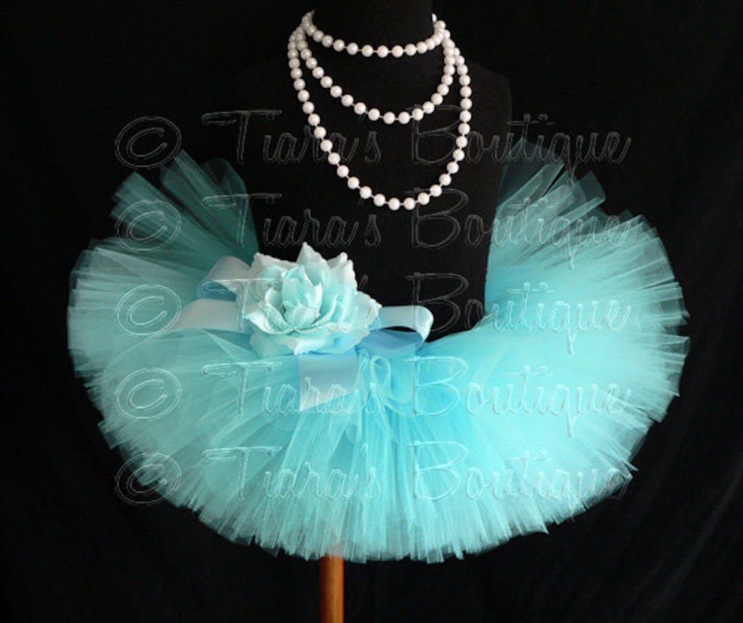 Girls Tutu Skirt Aqua Blue Tutu Birthday Tutu Awesome Aqua - Etsy