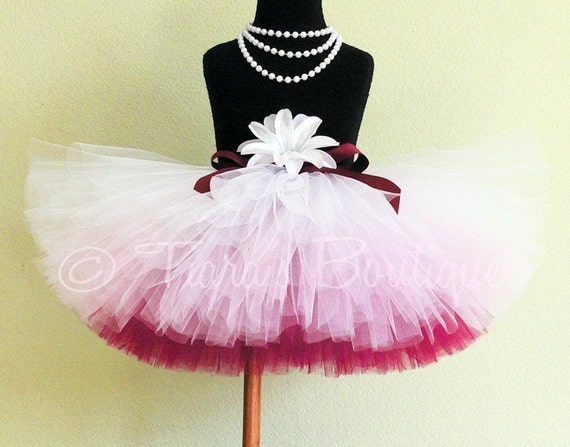 Frosted Rose Custom Sewn Tutu up to 12'' Long - Etsy