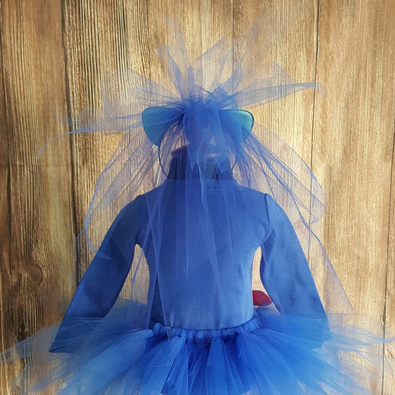 Girls Sonic Costume with Tutu Shirt and Ears Headband Royal | Etsy
