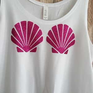 Diy Mermaid Mermaid Seashell Bra Glitter Vinyl, 1 Set Scalloped Sea ...