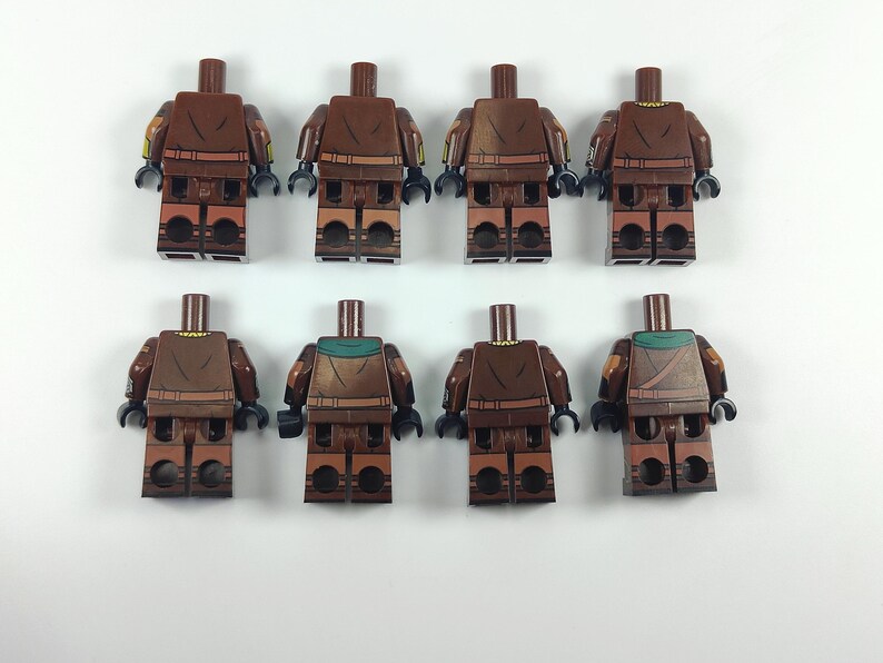 Set of 8x Rohirrim Soldier Minifigure Armor Set Custom Rohan-themed ...