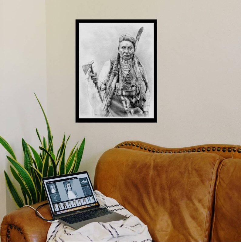 Chief Joseph - Native American Indian, Instant Download, Digital Art ...