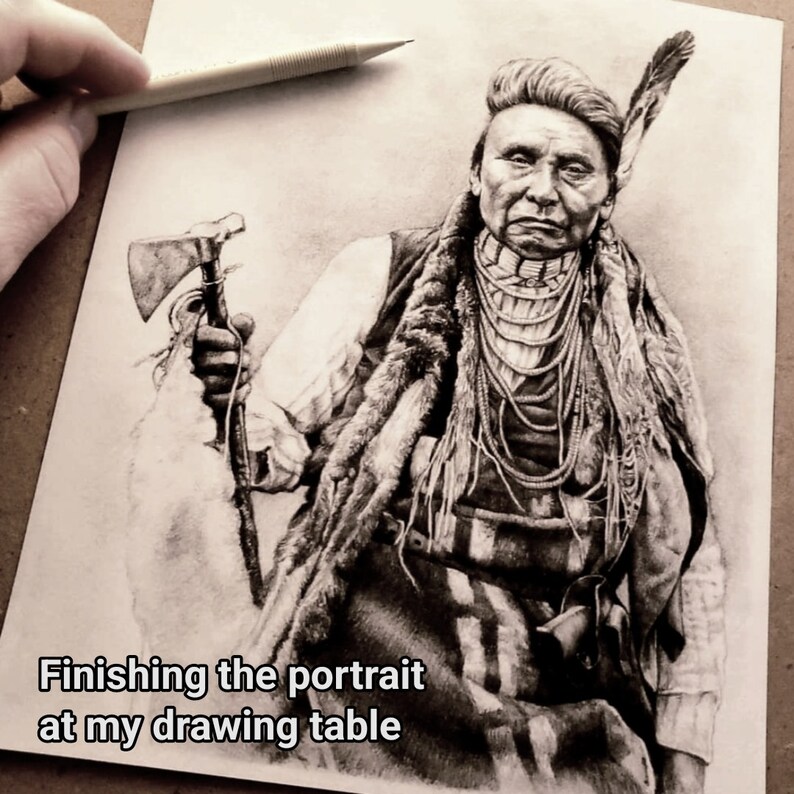 Chief Joseph - Native American Indian, Instant Download, Digital Art ...