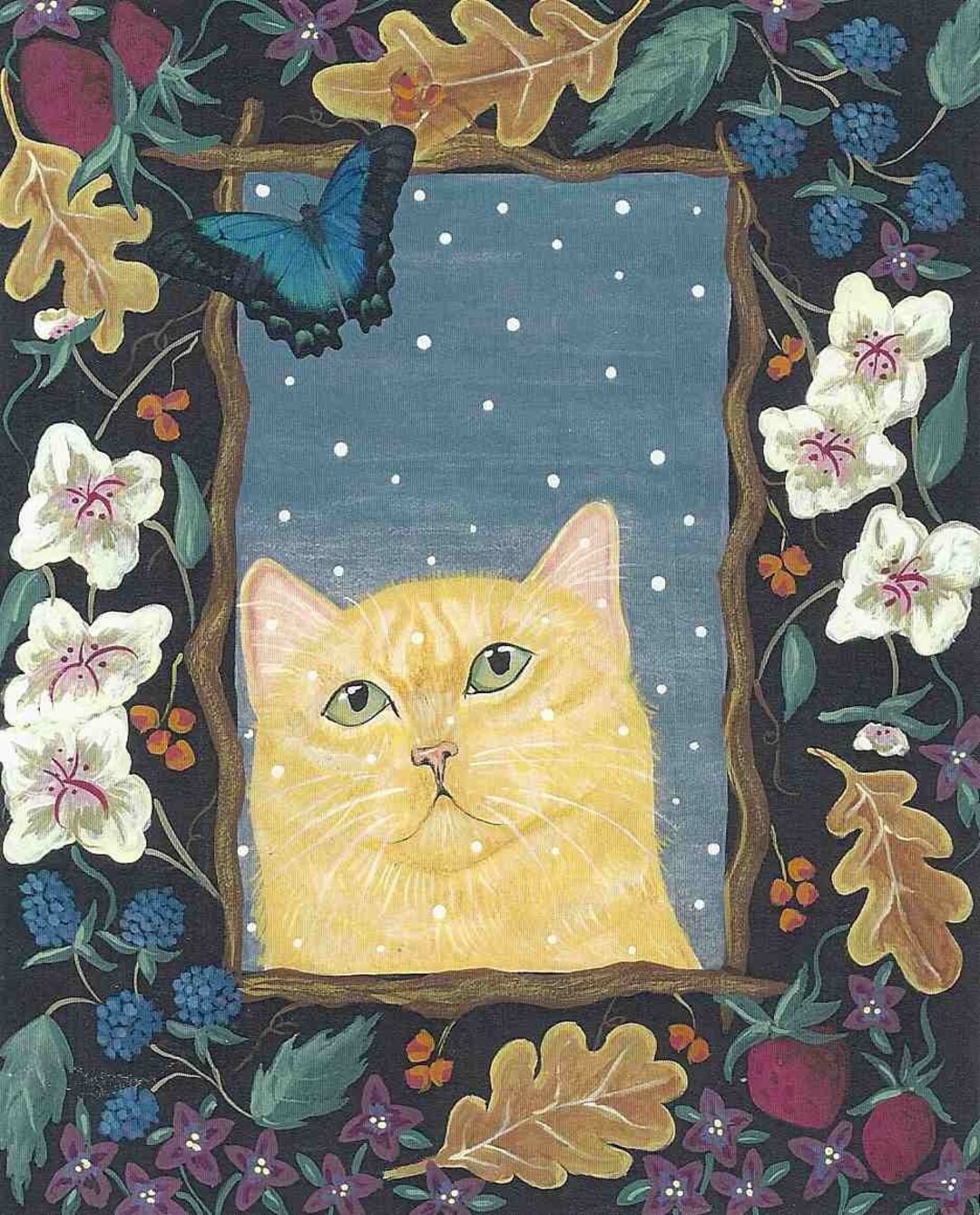 A Cat for All Seasons Greeting Card - Etsy