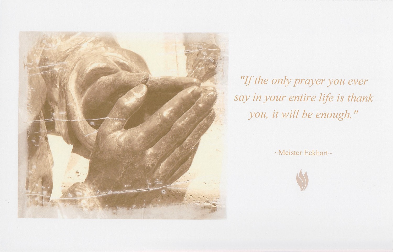 Thank You prayer quote greeting card | Etsy