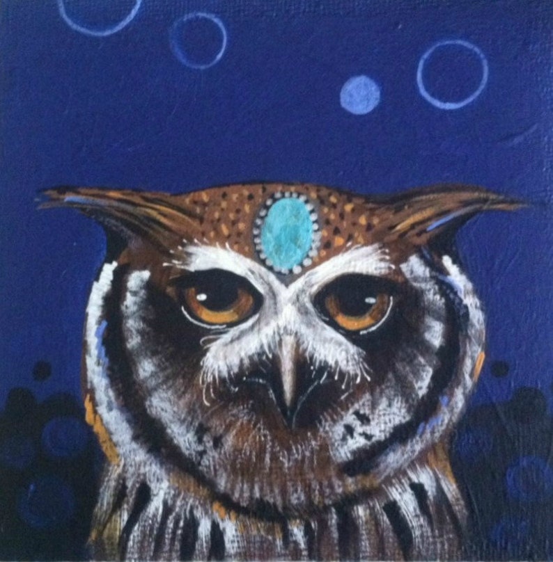 Owl Moons Blank Greeting Card - Etsy