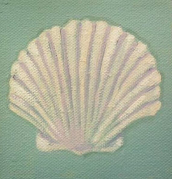 Scallop Shell Blank Greeting Card | Etsy