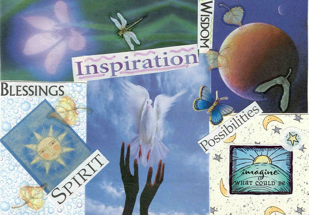 Blessings Collage Greeting Card - Etsy