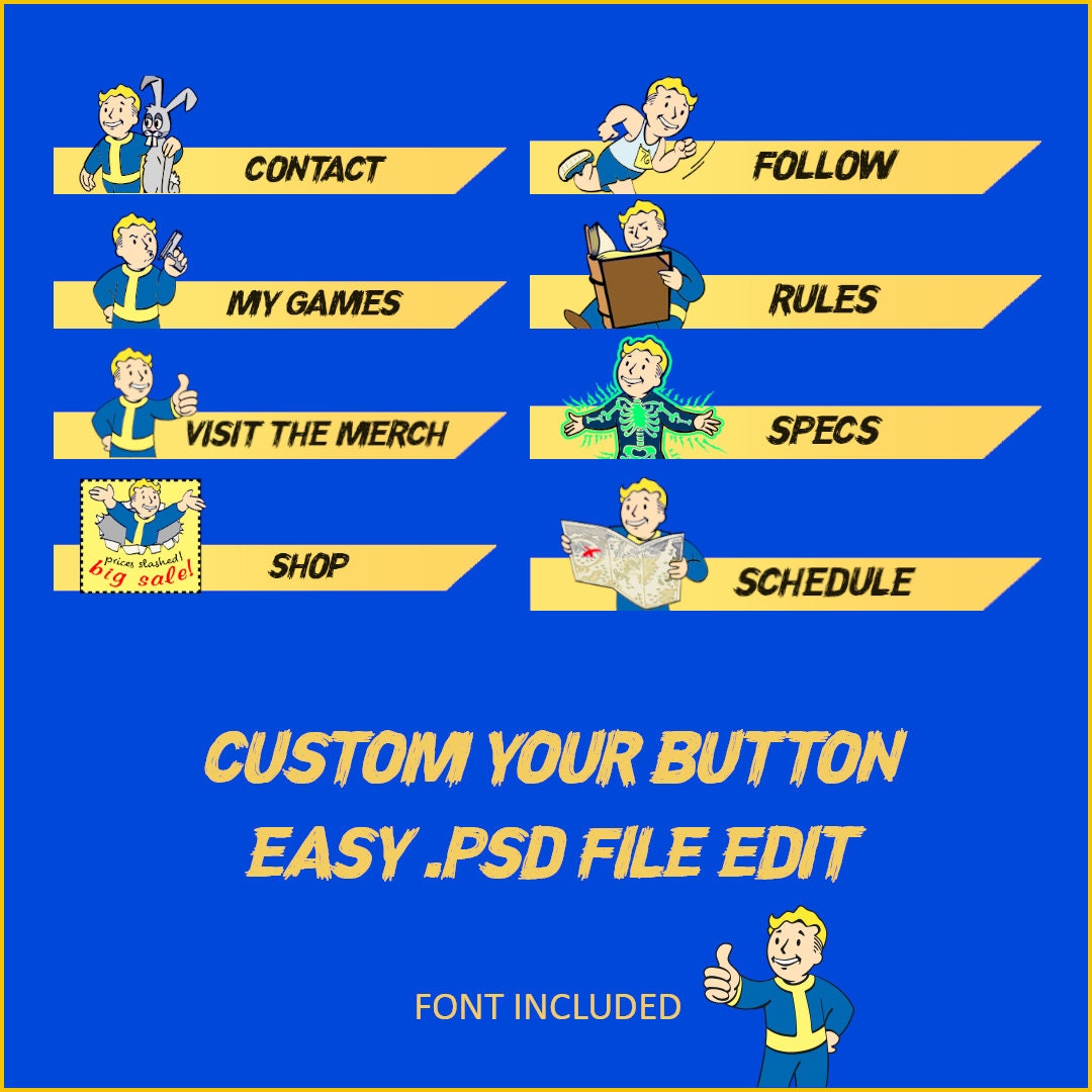 Fallout Overlay | Twitch/kick Element - Etsy