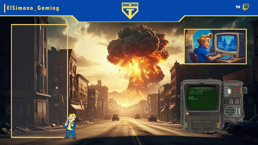 Fallout Overlay | Twitch/kick Element - Etsy