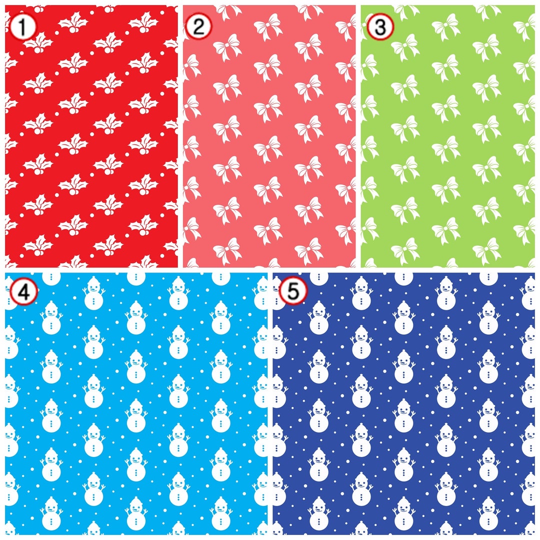 Craft Vinyl Pattern Christmas Vinyl HTV Prints Vinyl Prints Sheet Size ...