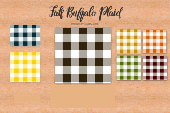 Fall Buffalo Plaid Checkered Sheets Print Adhesive Vinyl Heat - Etsy