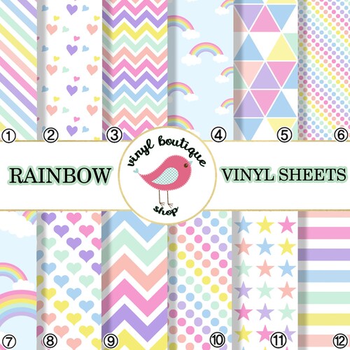 Floral Vinyl Sheet Floral Geometric Print Adhesive Vinyl Heat | Etsy