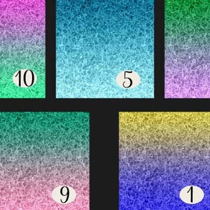 Rainbow Aqua Ombre Faux Glitter Adhesive Vinyl Heat Transfer Craft ...