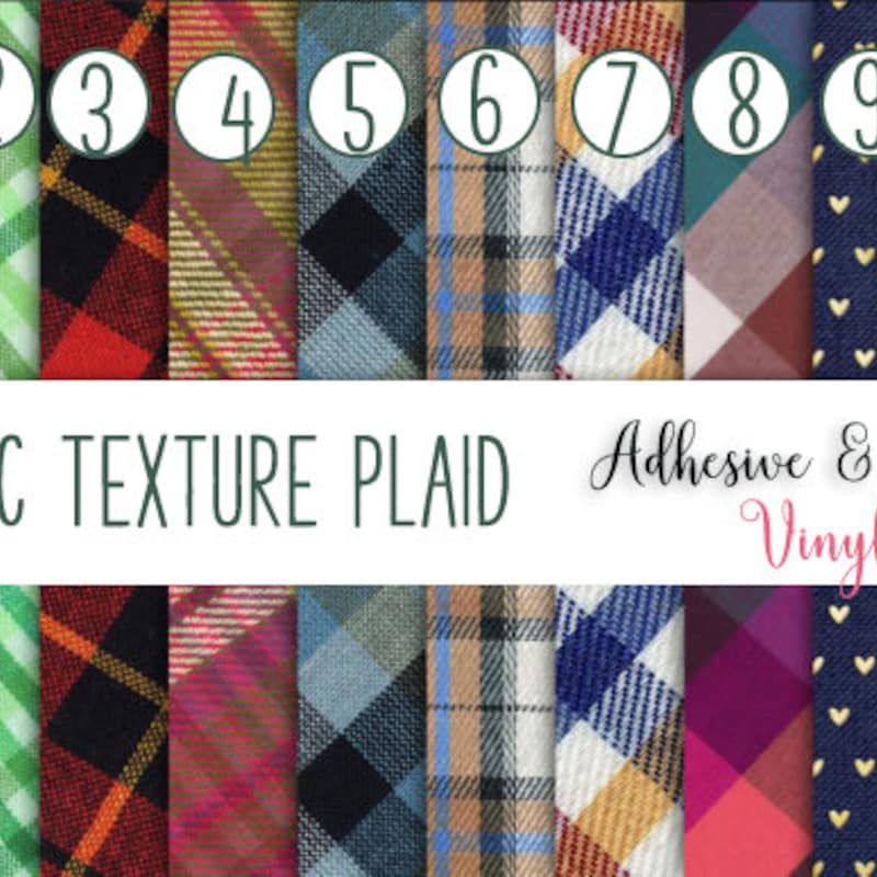 Buffalo Plaid Htv Vinyl - Etsy