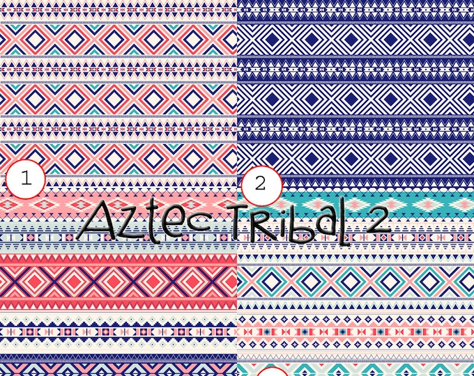 Southwestern, Aztec, Multi-color, Printed Vinly, Permanent 12x12 Inch ...