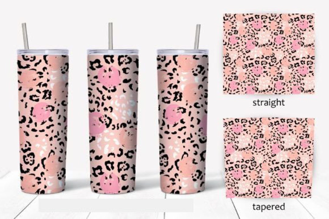 SUBLIMATION TRANSFER Ready to Press Leopard Pink Skinny Tumbler, Sublimation, Transfer, Print ...