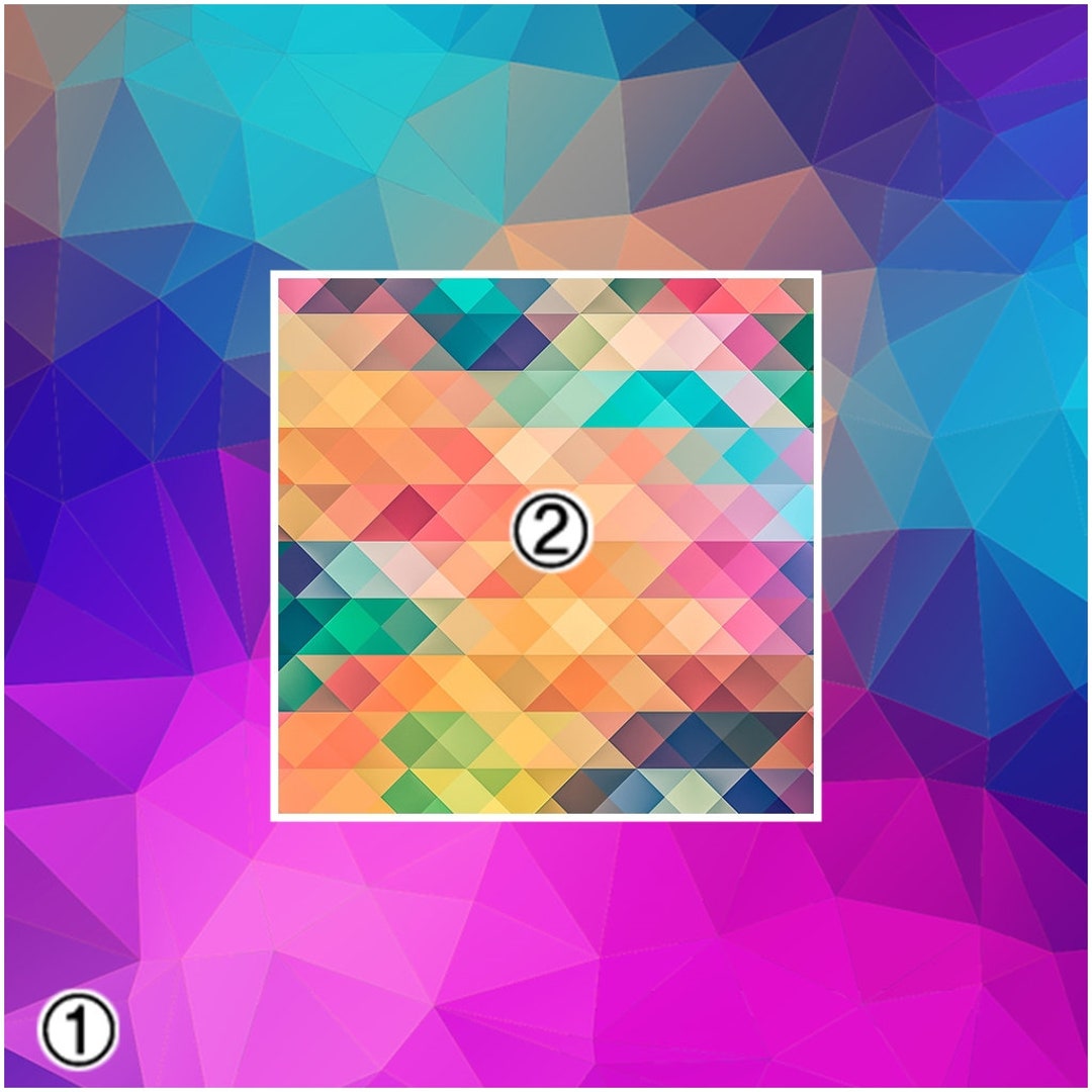 Geometric Watercolor Vinyl Sheet Geometric Print Adhesive Vinyl Heat ...