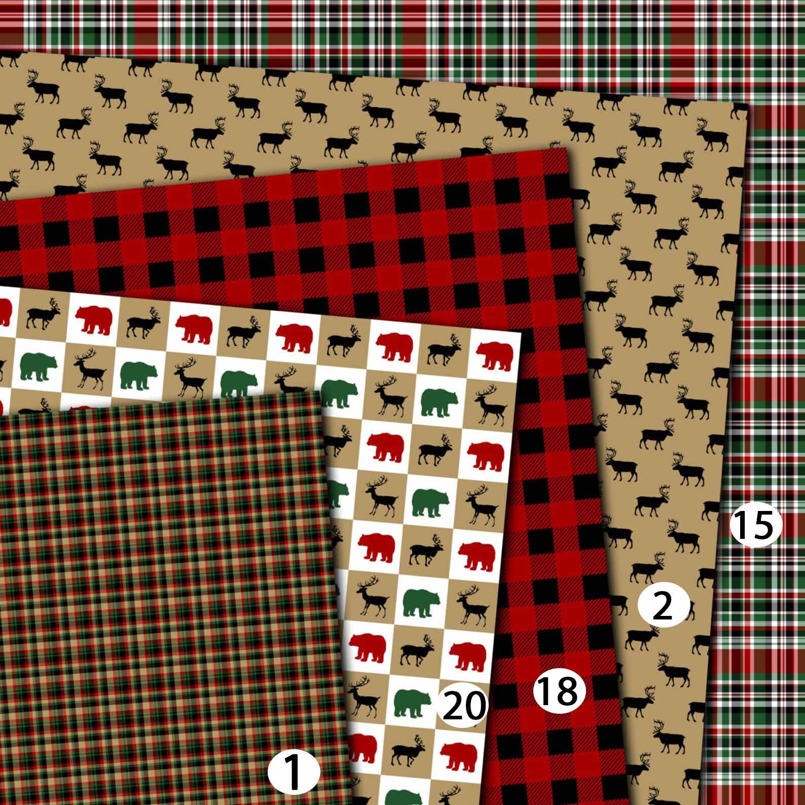 Polka Dot Christmas Red Green Black Stripes Chevron Print - Etsy