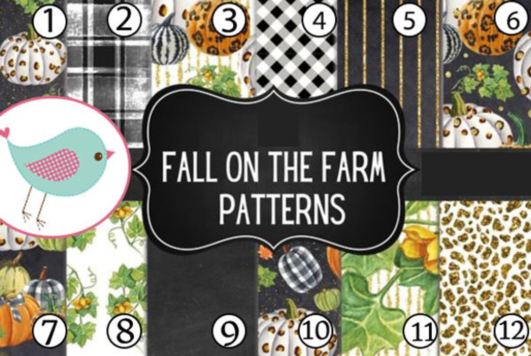 Chalkboard Autumn Fall Vinyl Sheets Leaves Pumpkins Leopard Adhesive ...