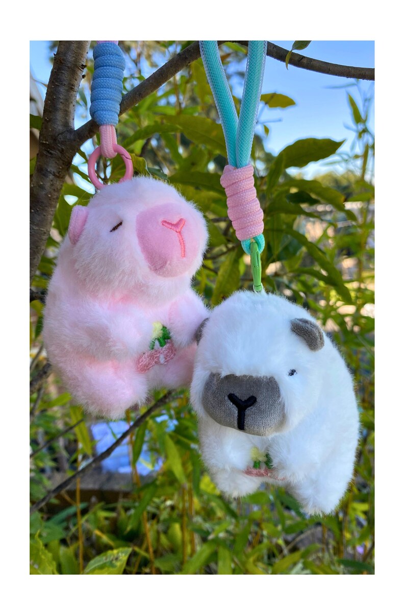 Adorable Handmade Capybara Plush Keychain Cute Bag Charm, Backpack ...