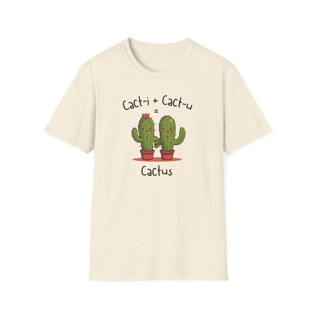 Cute Cactus T-shirt, Couples Shirt, Plant Lover's Tee, Gardening Shirt ...
